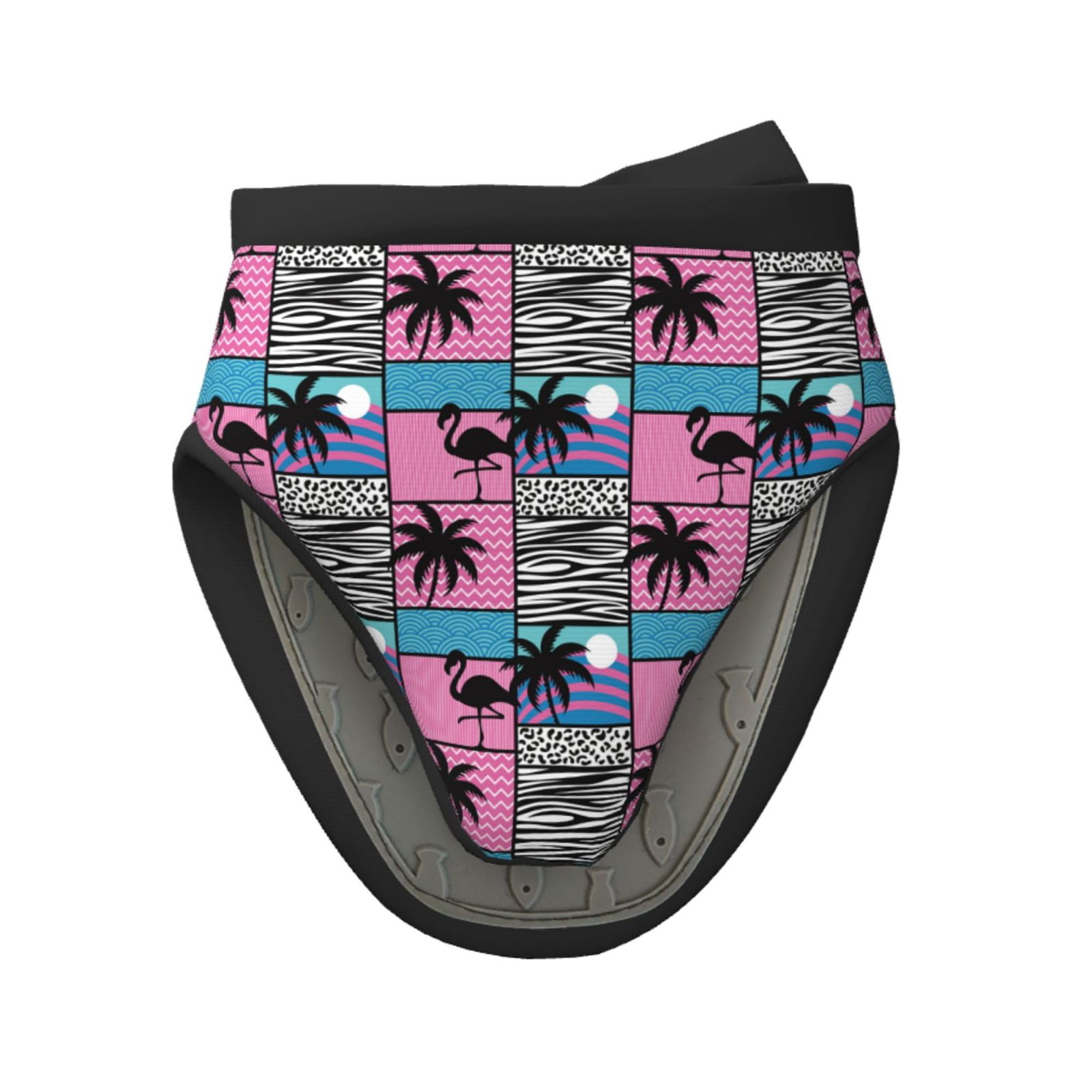 Hawaiian Style Square Oven Mitts Heat Resistant, Soft Lining Silicone ...