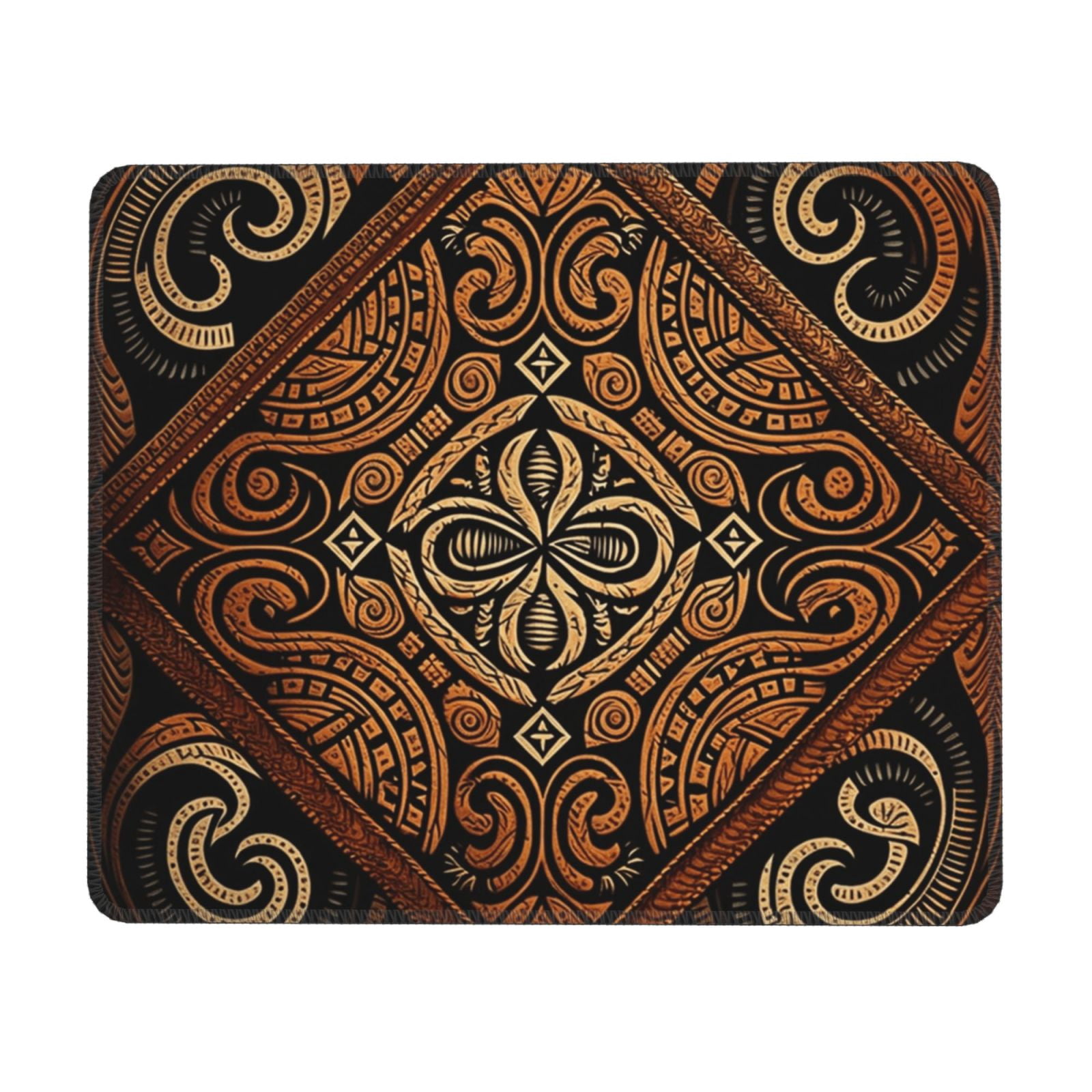 Hawaiian Style Tapa Cloth Tribal Art Mouse Pad Non-Slip Rubber Gaming ...