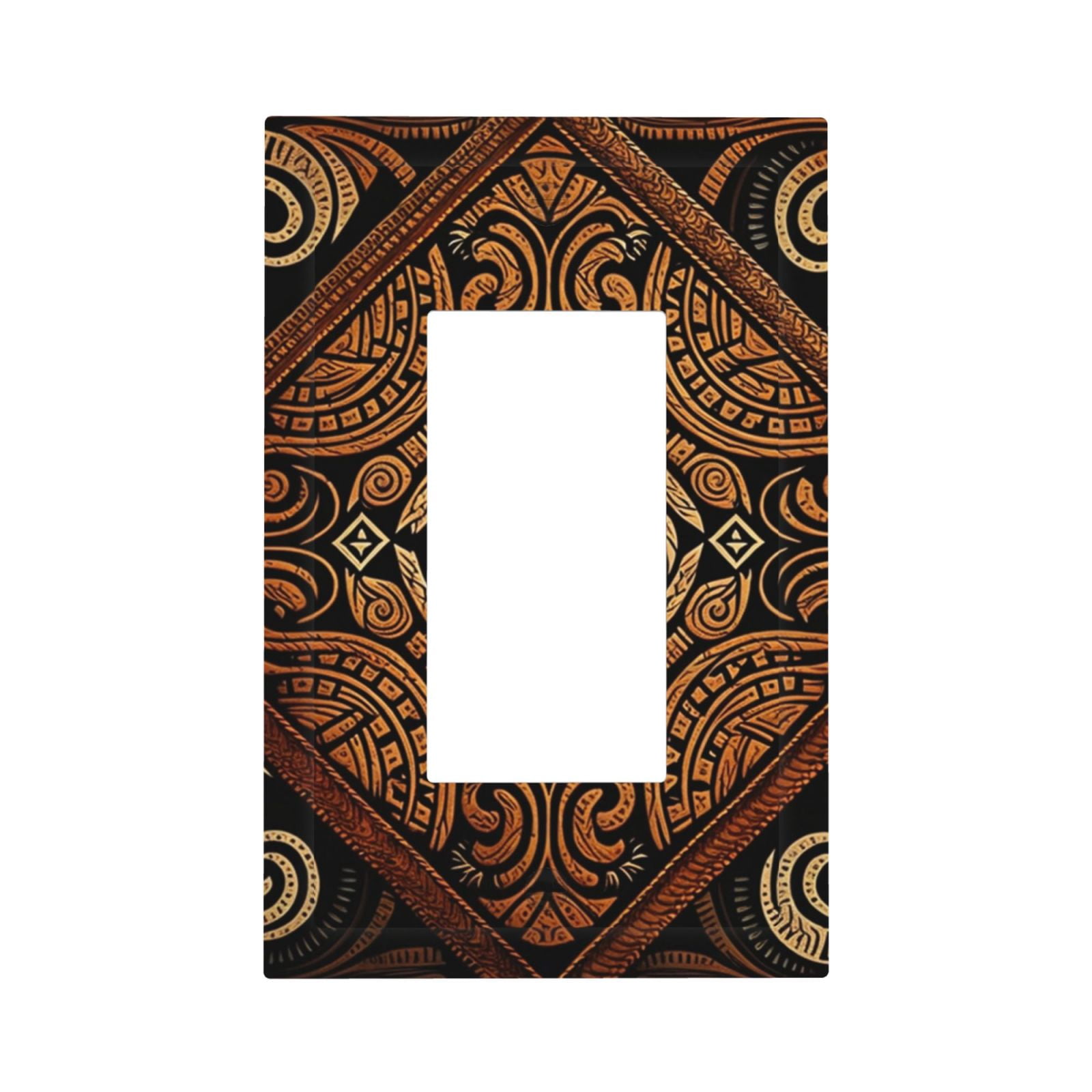Hawaiian Style Tapa Cloth Tribal Art Single Gang Wall Plate 1 Gang ...
