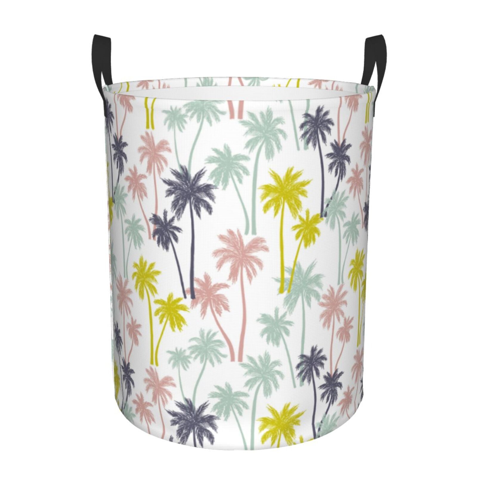 Hawaiian Style tree Laundry Basket with Handles - Freestanding Laundry ...
