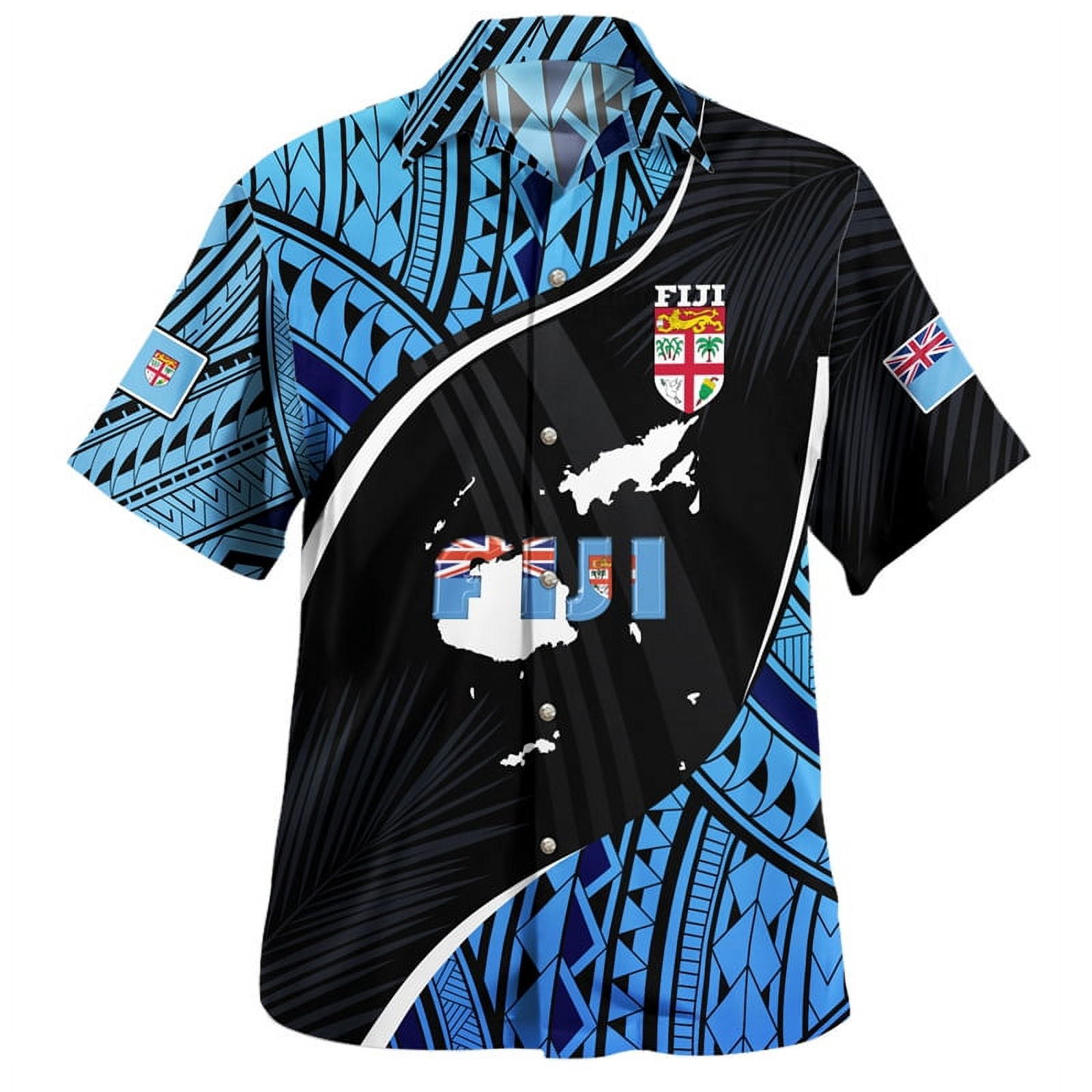 Hawaiian Summer 3D Print BULA FIJI Flag Emblem Shirts Philippines Fiji ...