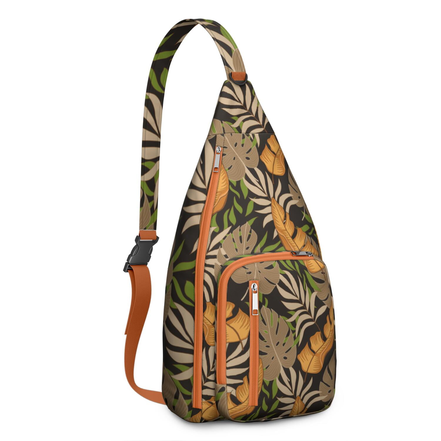 Hawaiian Summer Sling Backpack - Colorful Exotic Botanical Print ...