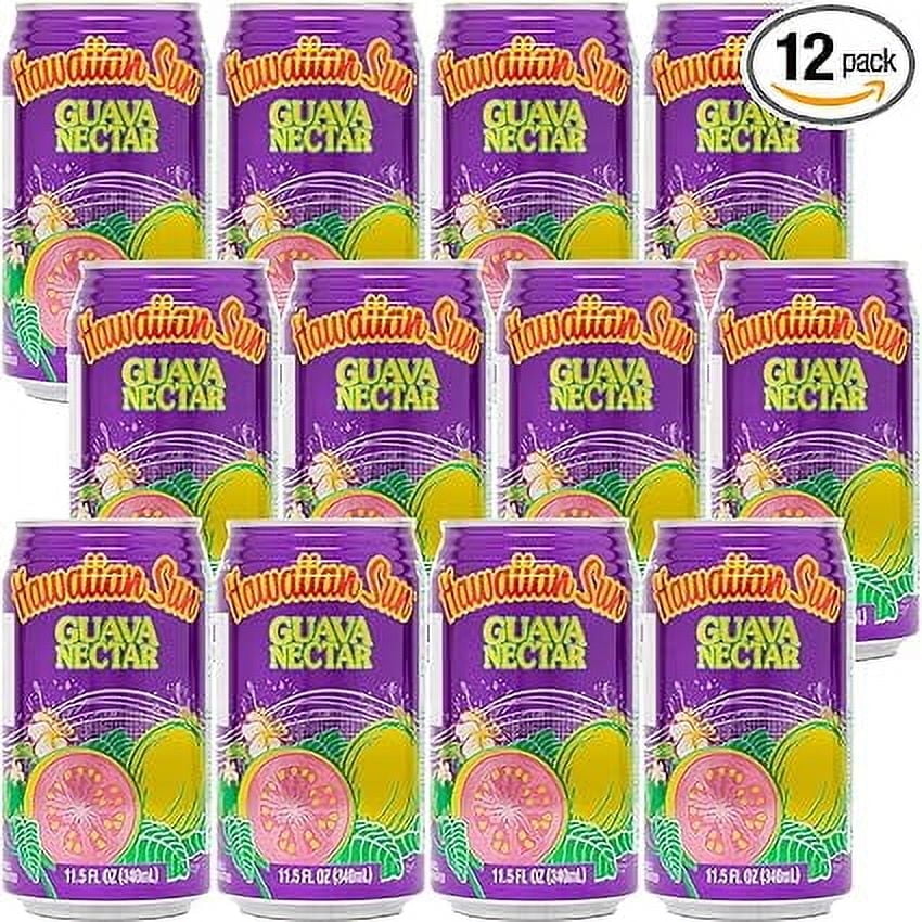 Hawaiian Sun Drinks - Guava Nectar (11.5floz x 12 cans) - Tropical ...