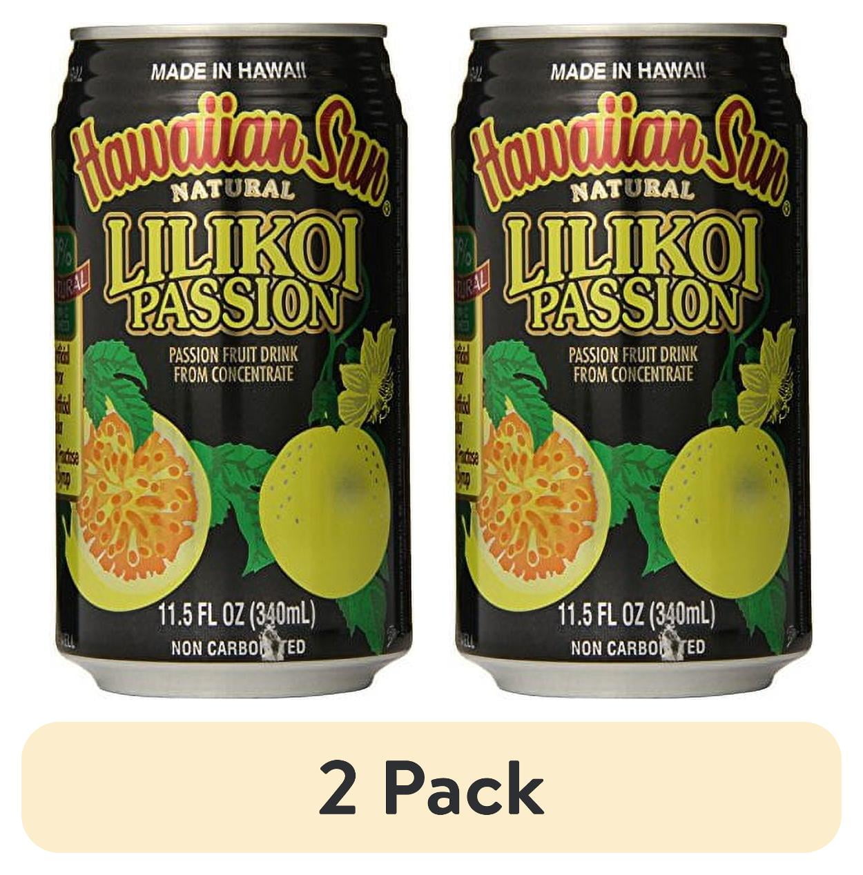 (2 pack) Hawaiian Sun Lilikoi Passion Fruit Drink, 11.5 Fl. Oz., 6 ...