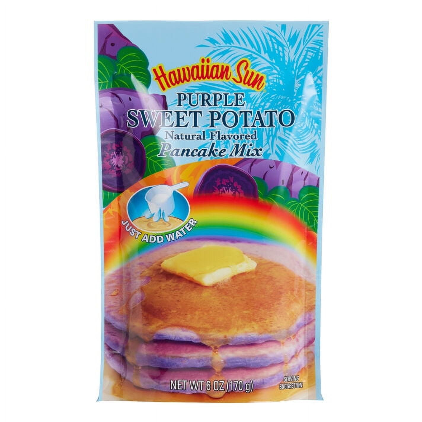 Hawaiian Sun Purple Sweet Potato Pancake Mix 6 oz 4 ech Pack of 2 ...