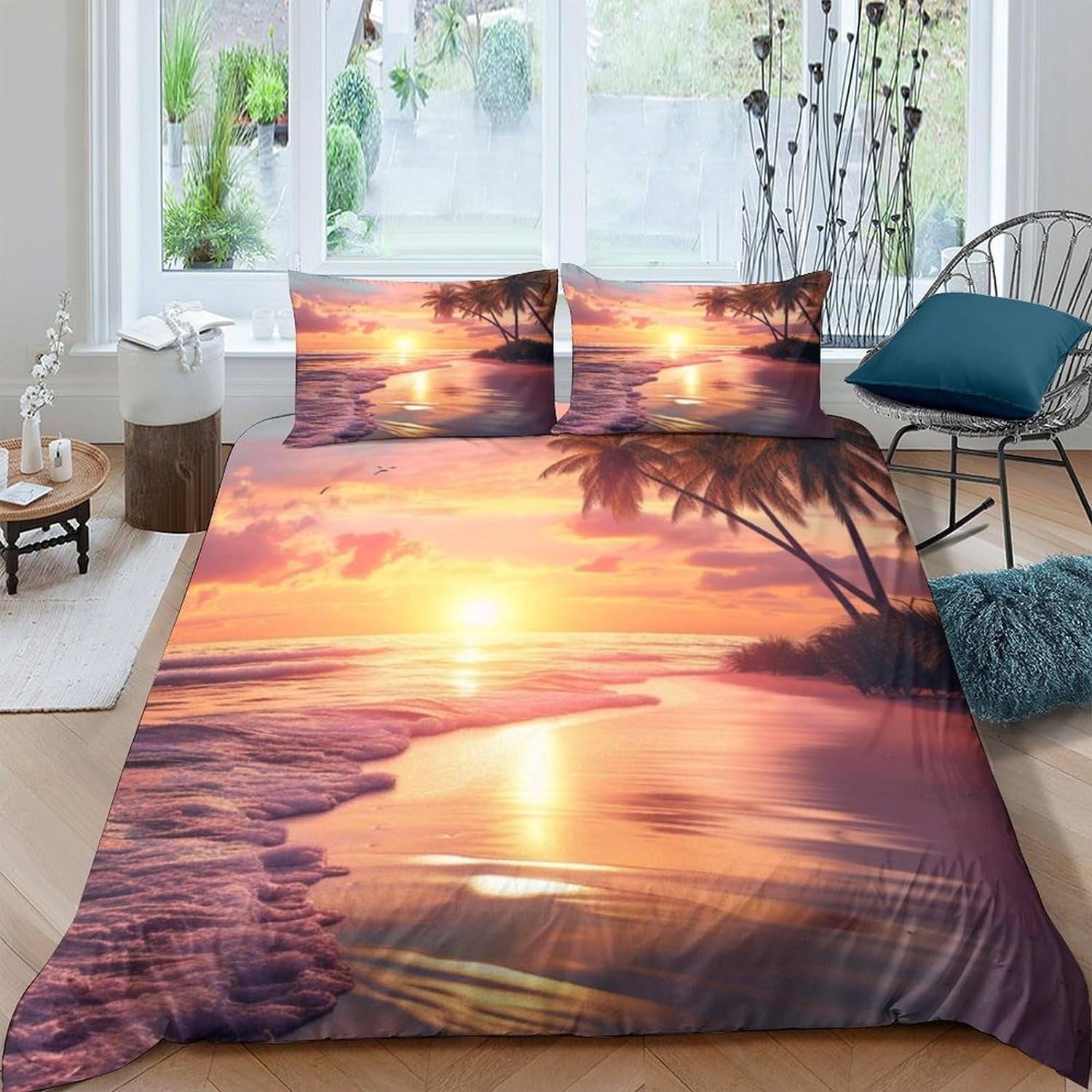 Hawaiian Sunset 3D Print Art Patterns Duvet Cover for Teens and Adults ...