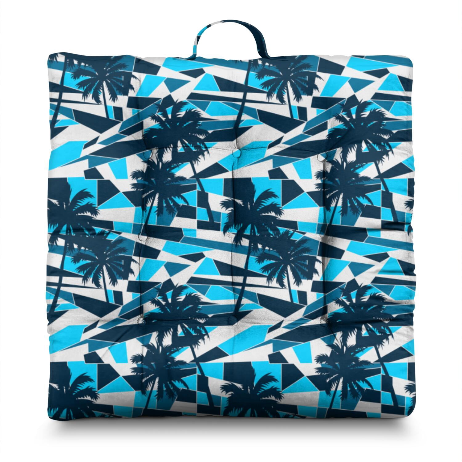 Hawaiian Sunset Beach Meditation Pillow - Large 24" Square Boho Floor ...