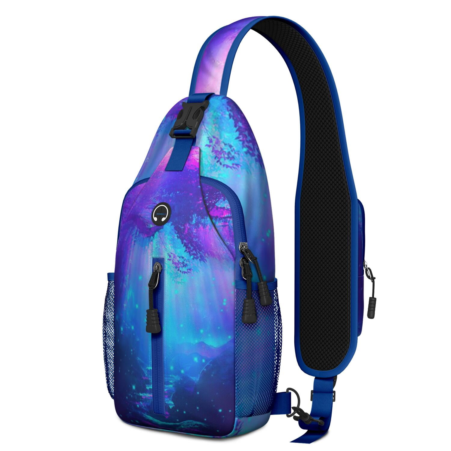 Hawaiian Sunset Beach Sling Backpack – Water-Resistant Durable Travel ...