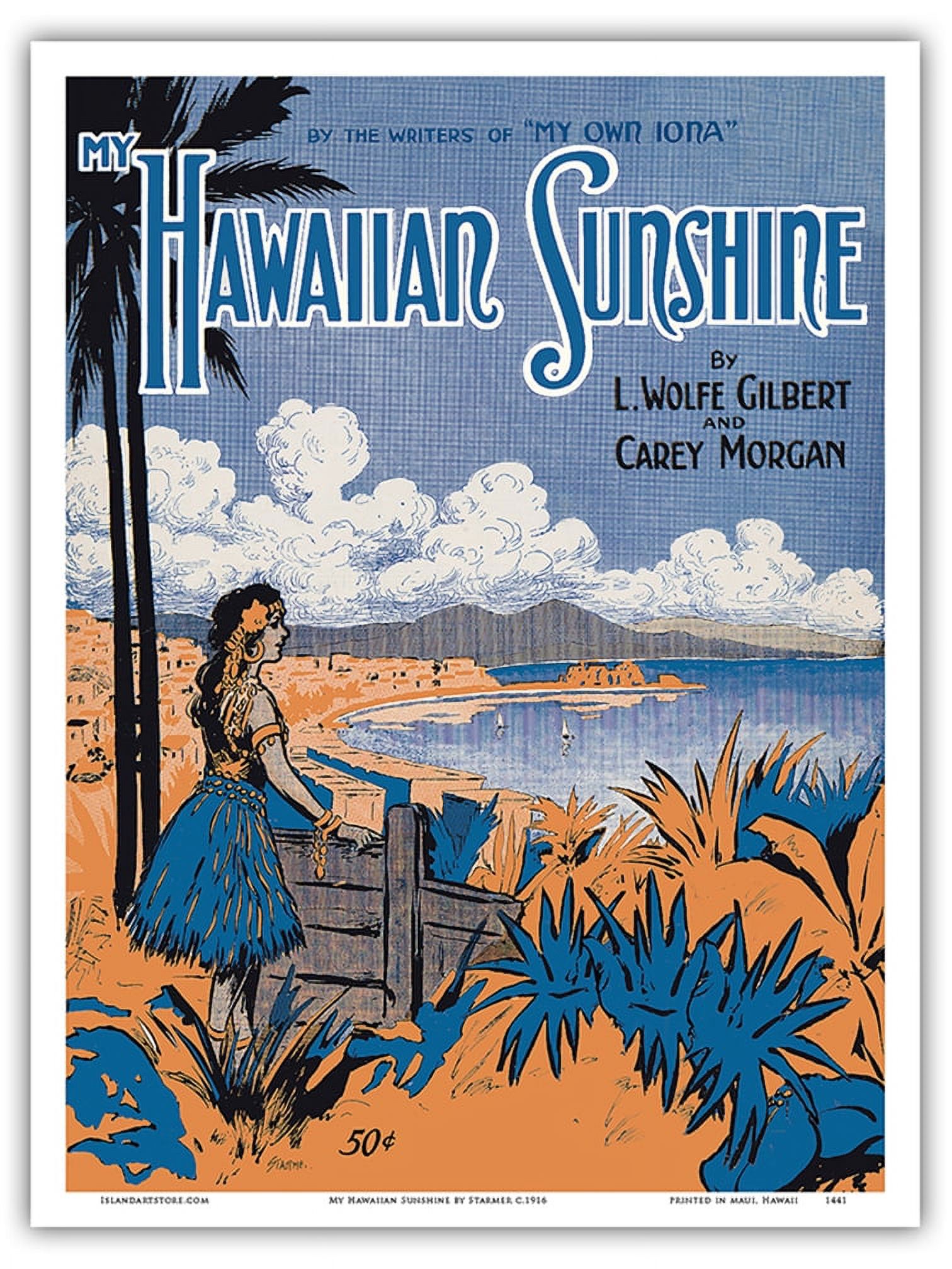 My Hawaiian Sunshine - Lyrics by L.Wolfe Gilbert and Carey Morgan ...