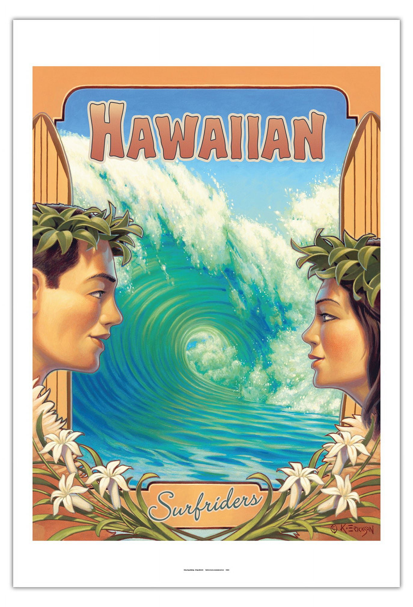 Hawaiian Surfriders - Hawaii Hula Dancers - Vintage Hawaiian Travel ...