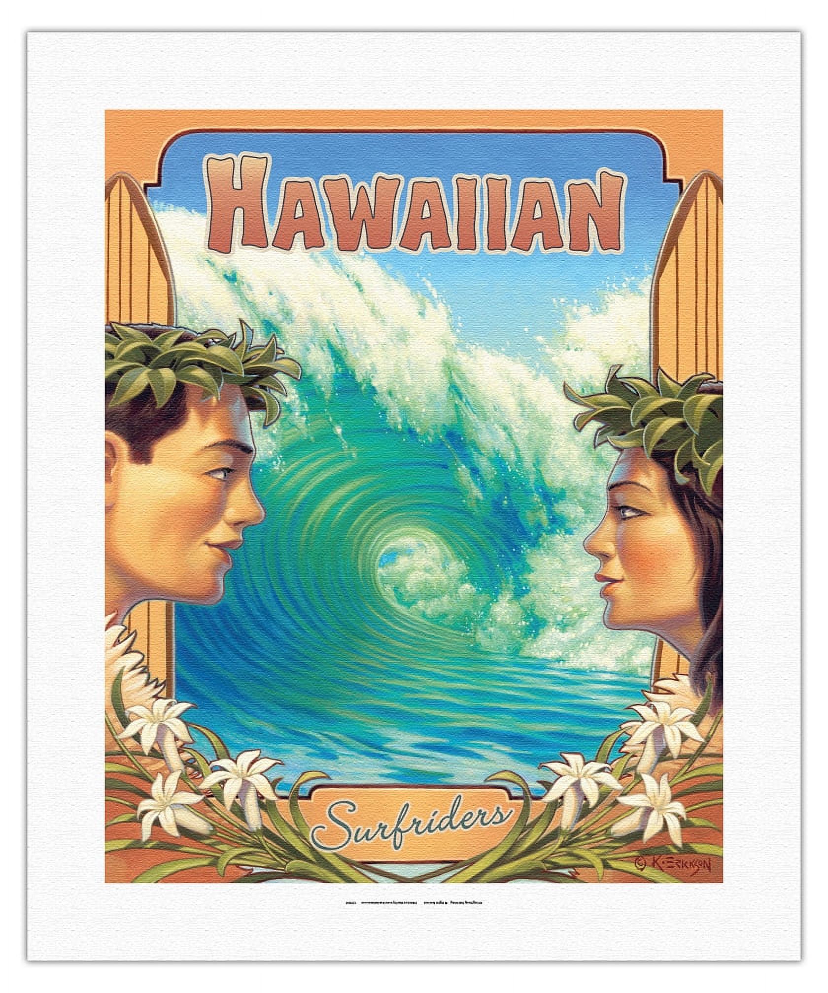 Hawaiian Surfriders - Hawaii Hula Dancers - Vintage Hawaiian Travel ...