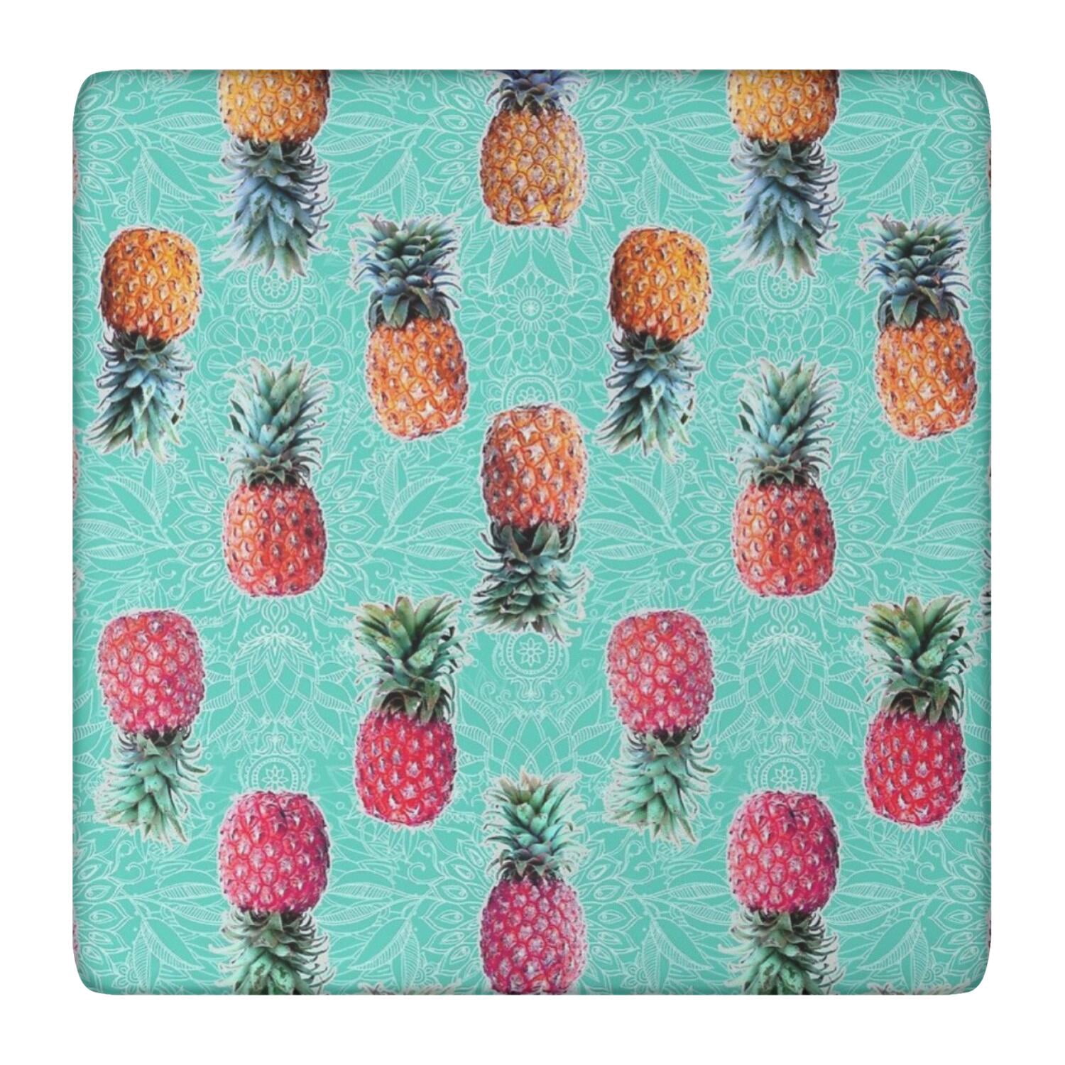 Hawaiian Tablecloth with Pineapple Print Exotic Tropical Fruit Pattern ...