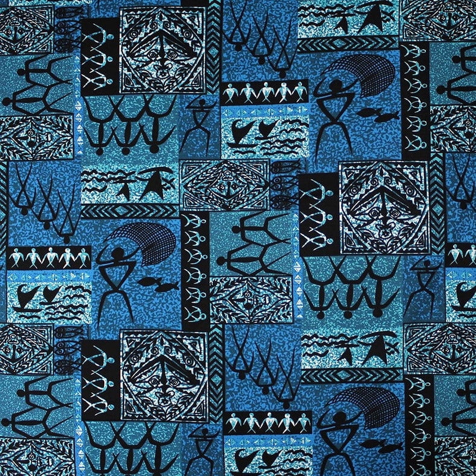 Hawaiian Tapa Petroglyphs Fabric | Light Barkcloth - Walmart.com