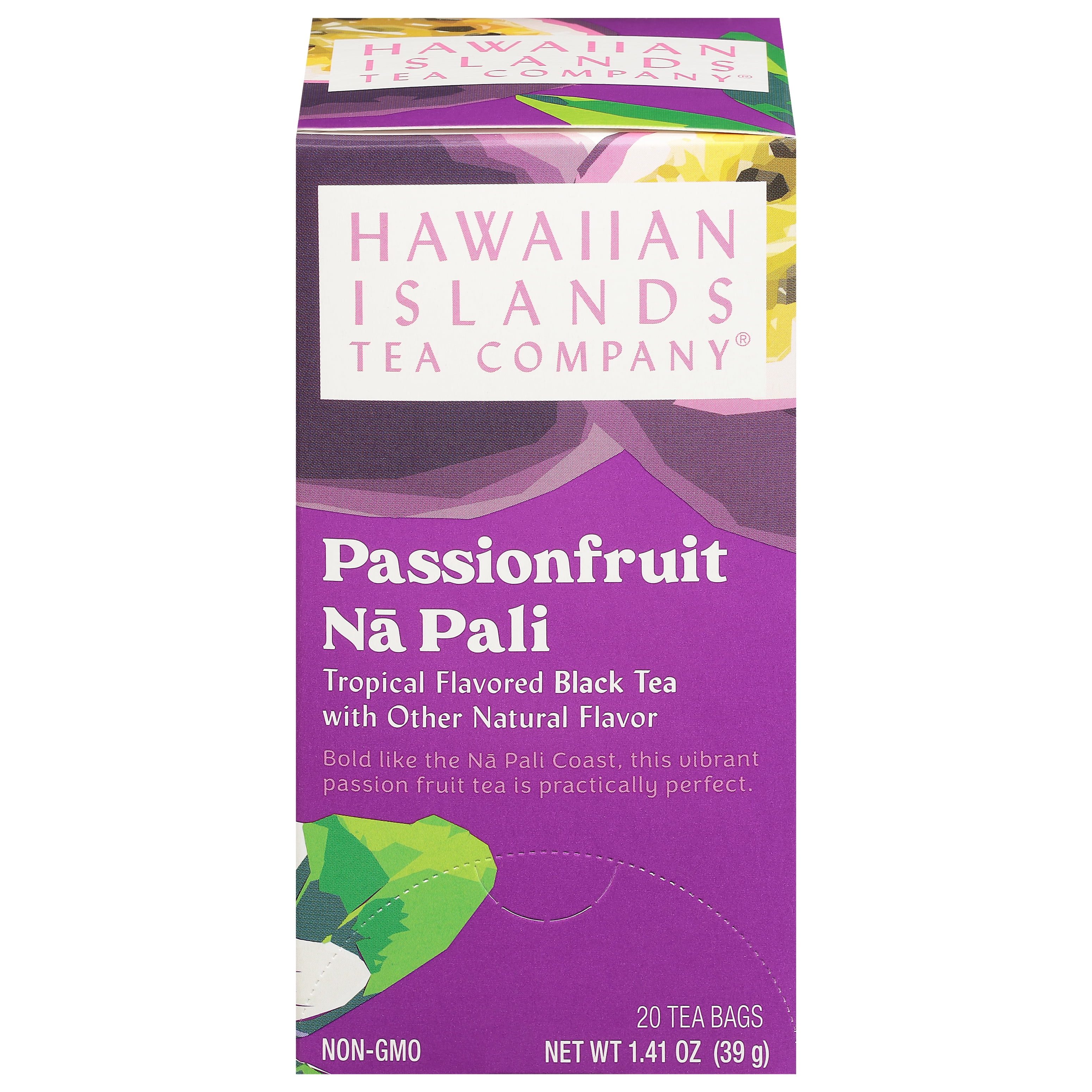 Hawaiian Tea Company Tea Passion Fruit 20 Pack - Walmart.com