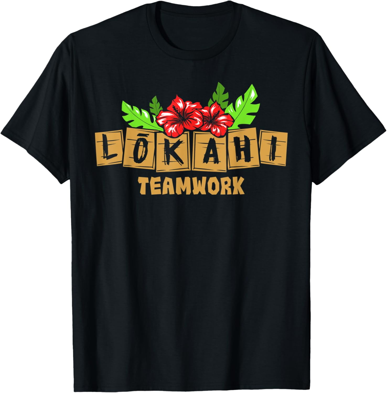 Hawaiian Teamwork Values Language Souvenir Graphic T Shirt - Walmart.com