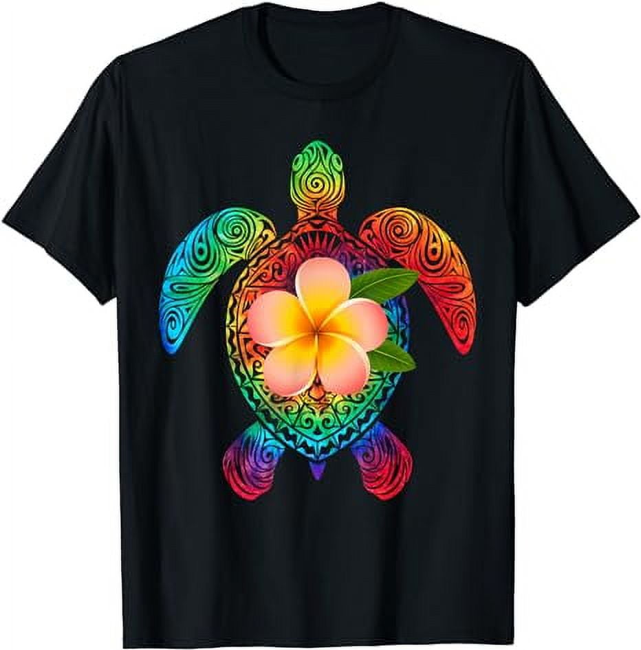 Hawaiian Tie Dye Sea Turtle Cute Hawaii for Men and Women T-Shirt ...
