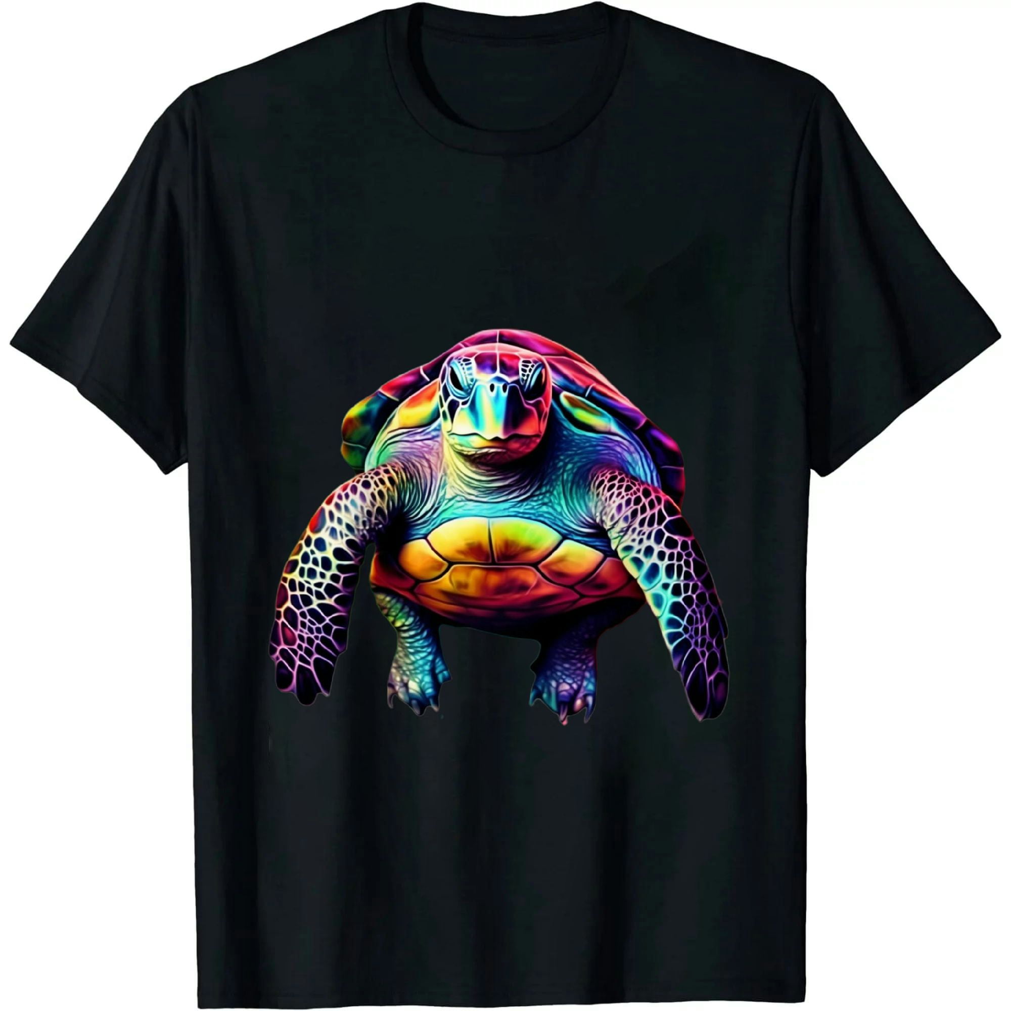 Hawaiian Tie Dye Sea Turtle Cute Sea Turtle Lover Men Women T-Shirt ...
