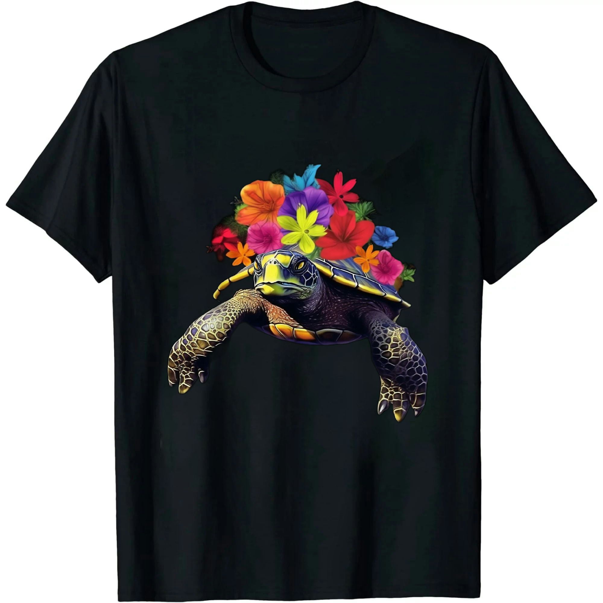 Hawaiian Tie Dye Sea Turtle Hawaii T-Shirt 0254 - Walmart.com