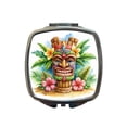 Hawaiian Tiki Statue Watercolor Travel Makeup Handbag Purse Small ...