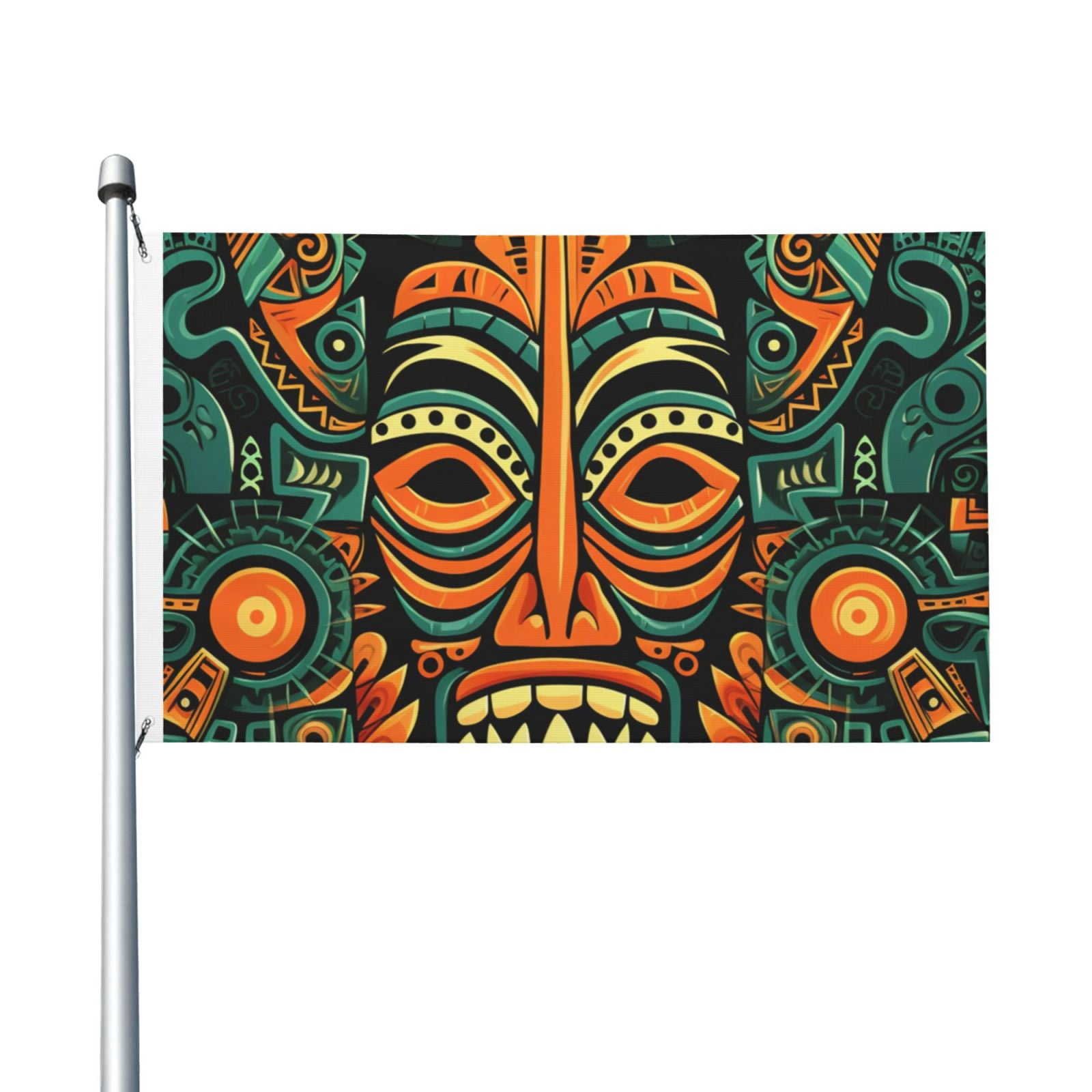 Hawaiian Tiki Tribal Retro Flag 3X5 Ft Garden Yard House Flags Banner ...