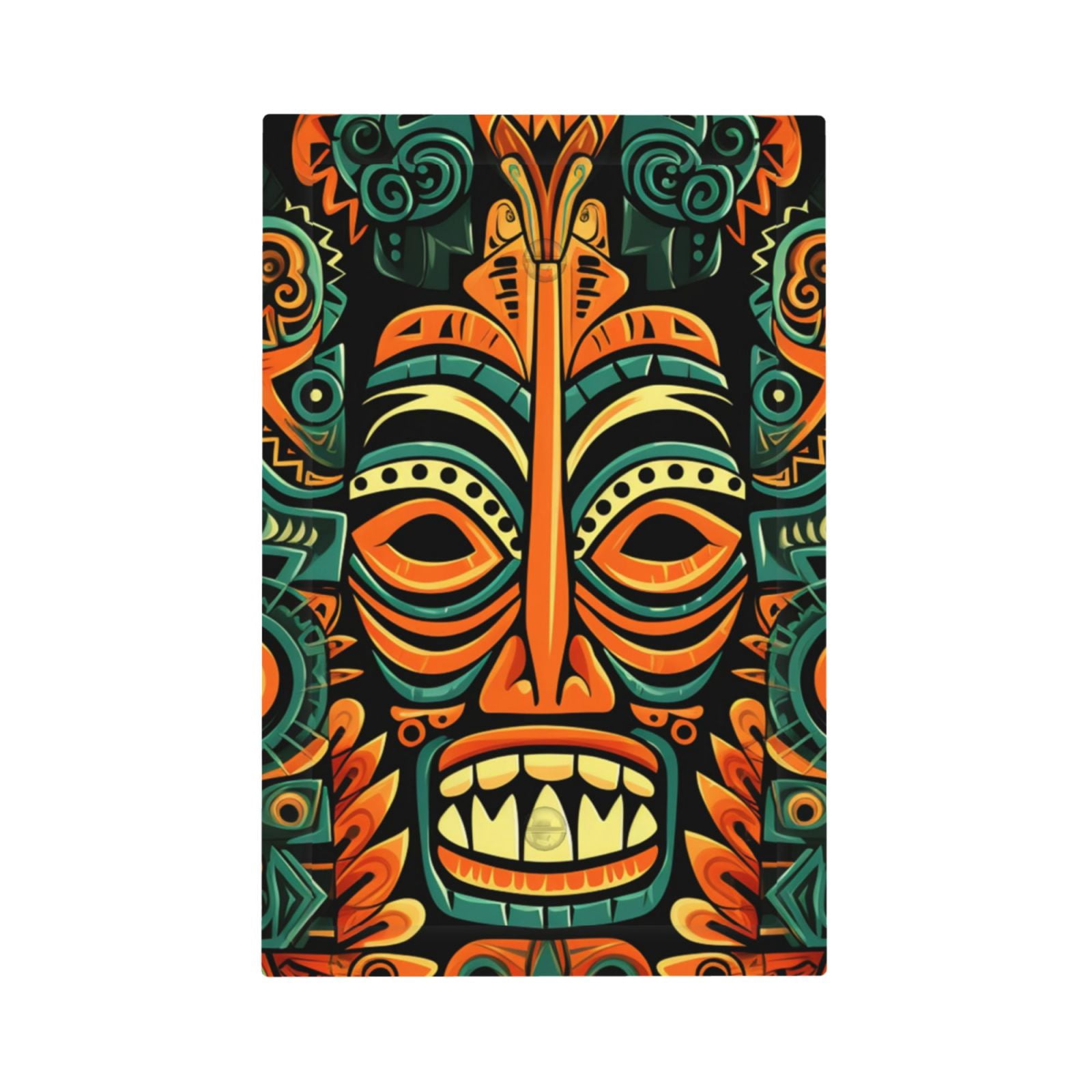 Hawaiian Tiki Tribal Retro No Device Blank Wall Plate 1 Gang Decorative ...