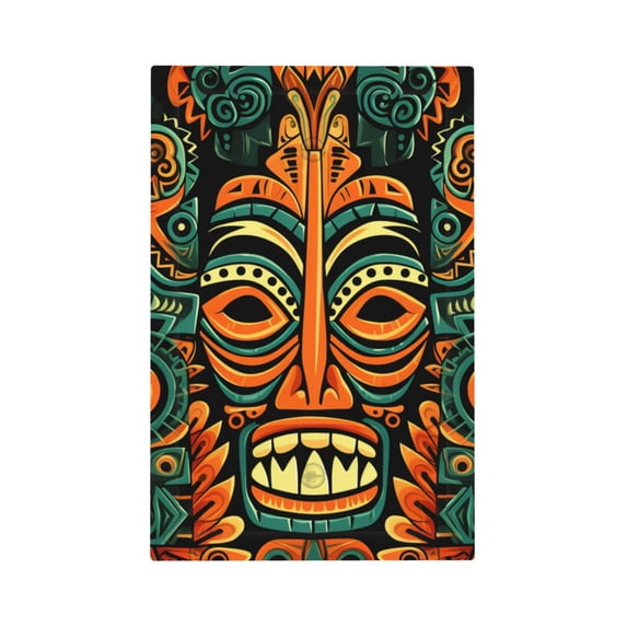 Hawaiian Tiki Tribal Retro No Device Blank Wall Plate 1 Gang Decorative ...