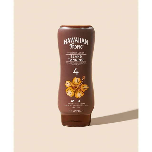 Hawaiian Tropic Dark Tanning Lotion, SPF 4 Sunscreen, 8 oz - Walmart.com