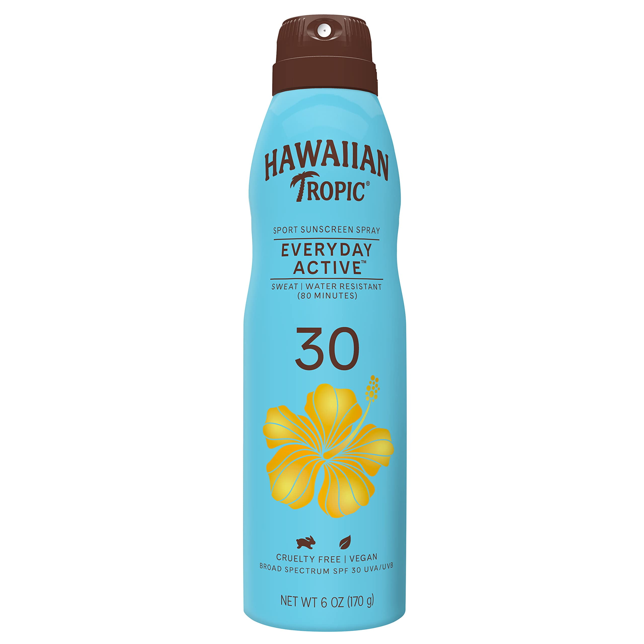 Hawaiian Tropic Everyday Active Clear Spray Sunscreen Spf 30, 6Oz ...