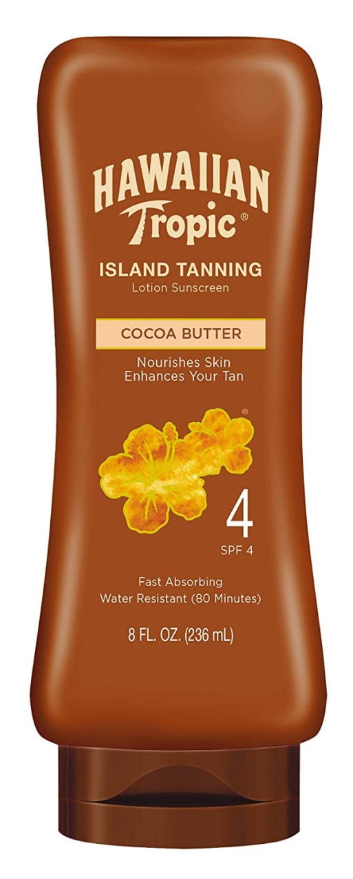 Hawaiian Tropic Lotion Spf#4 Cocoa Butter 8oz (Pack of 3) - Walmart.com