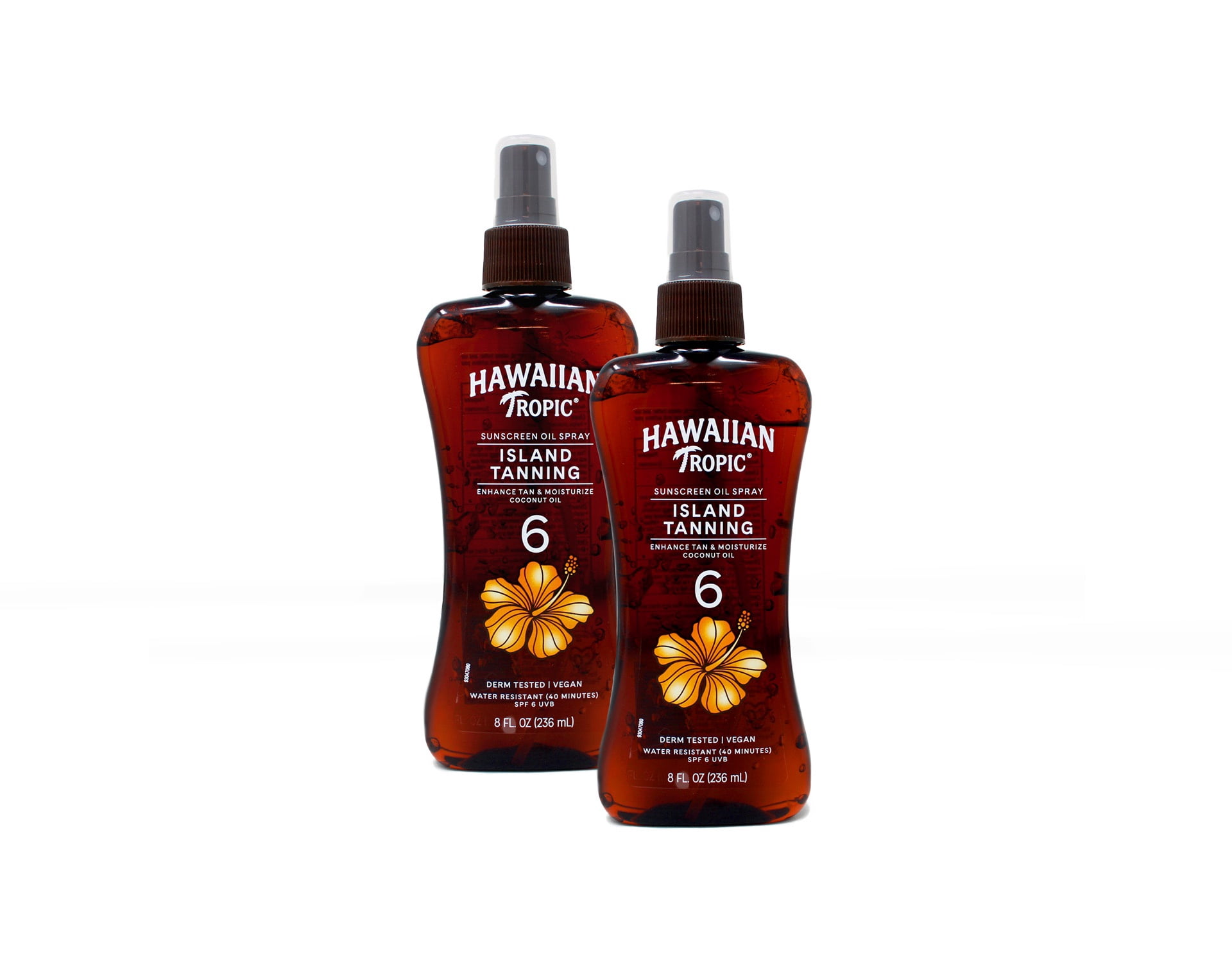 Hawaiian Tropic Island Tanning Sunscreen Oil Spray, SPF 6, Moisturize ...