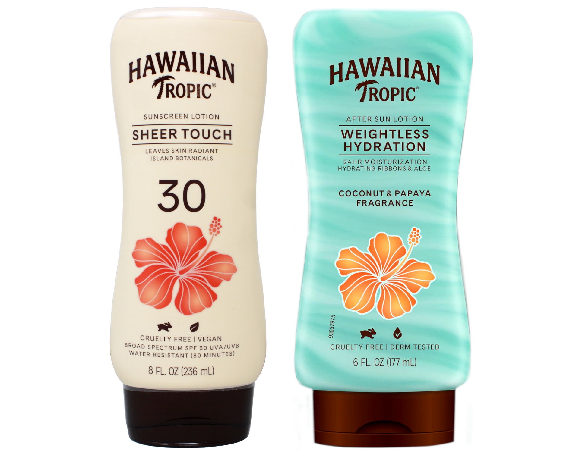 Hawaiian Tropic SPF 30 Broad Spectrum Sunscreen and After Sun Pack with ...