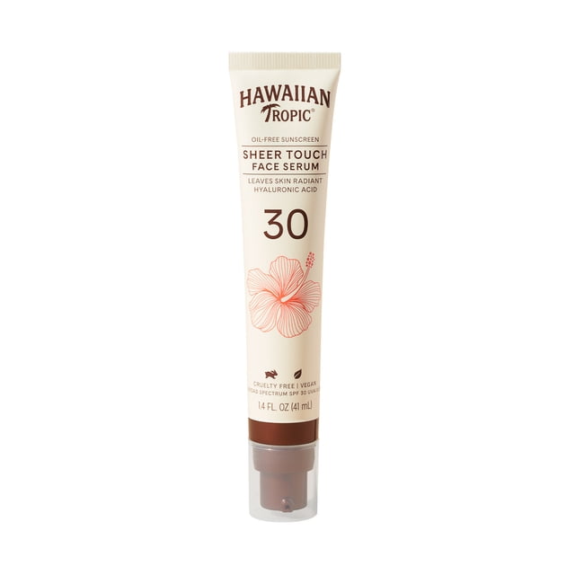 Hawaiian Tropic Light Sun Care, Tropical Sheer Touch Face Sunscreen ...