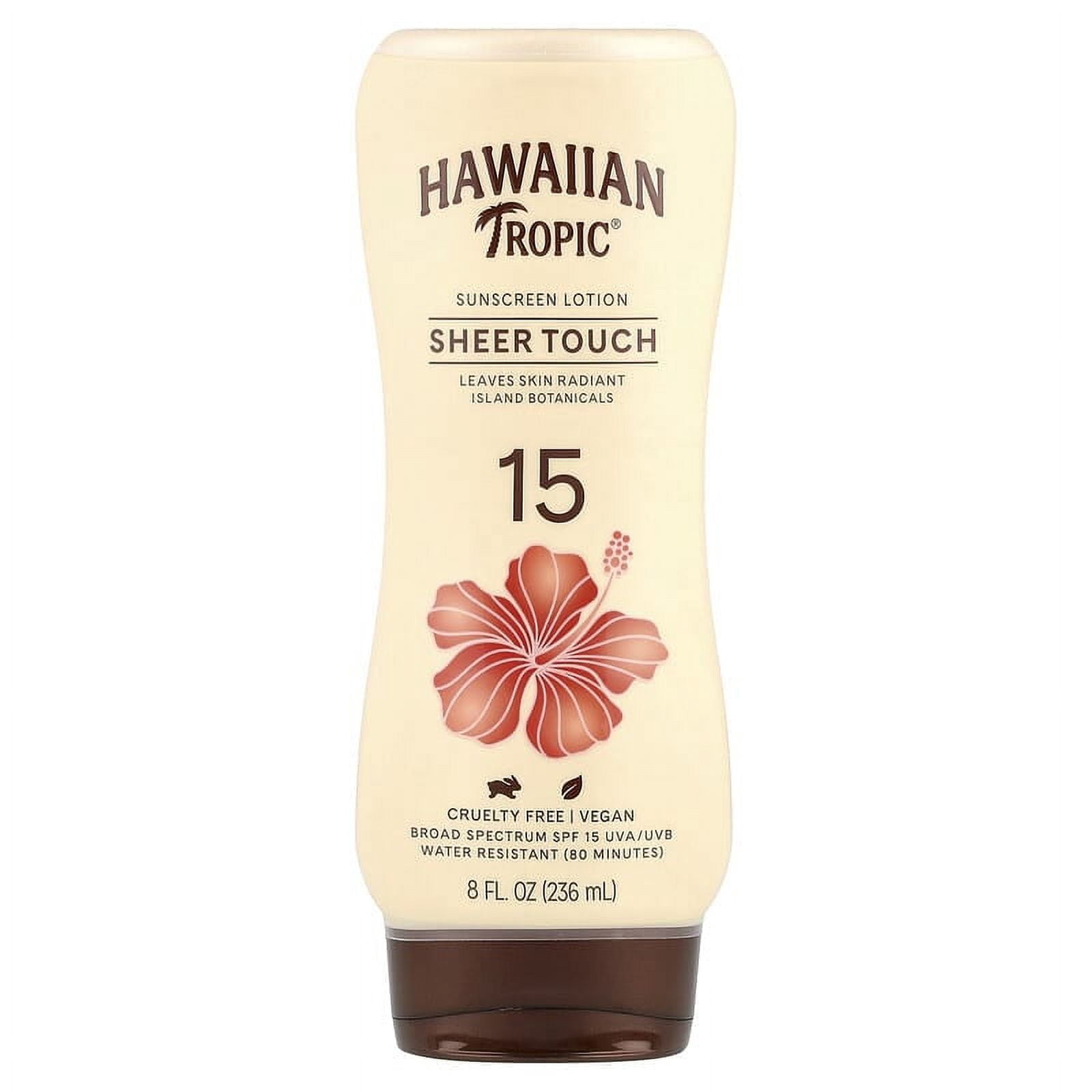 Hawaiian Tropic, Sheer Touch, Lotion Sunscreen, Ultra Radiance, SPF 15 ...