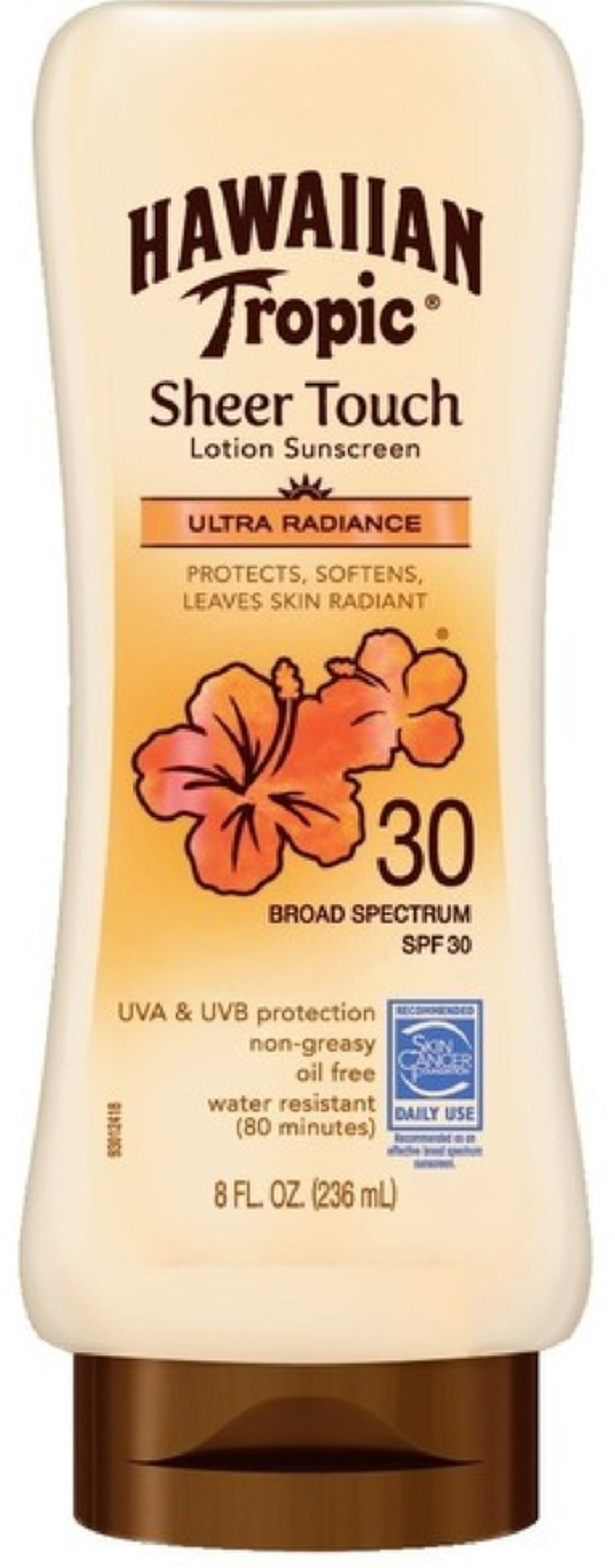 Hawaiian Tropic Sheer Touch, Lotion Sunscreen Ultra Radiance SPF 30, 8 ...