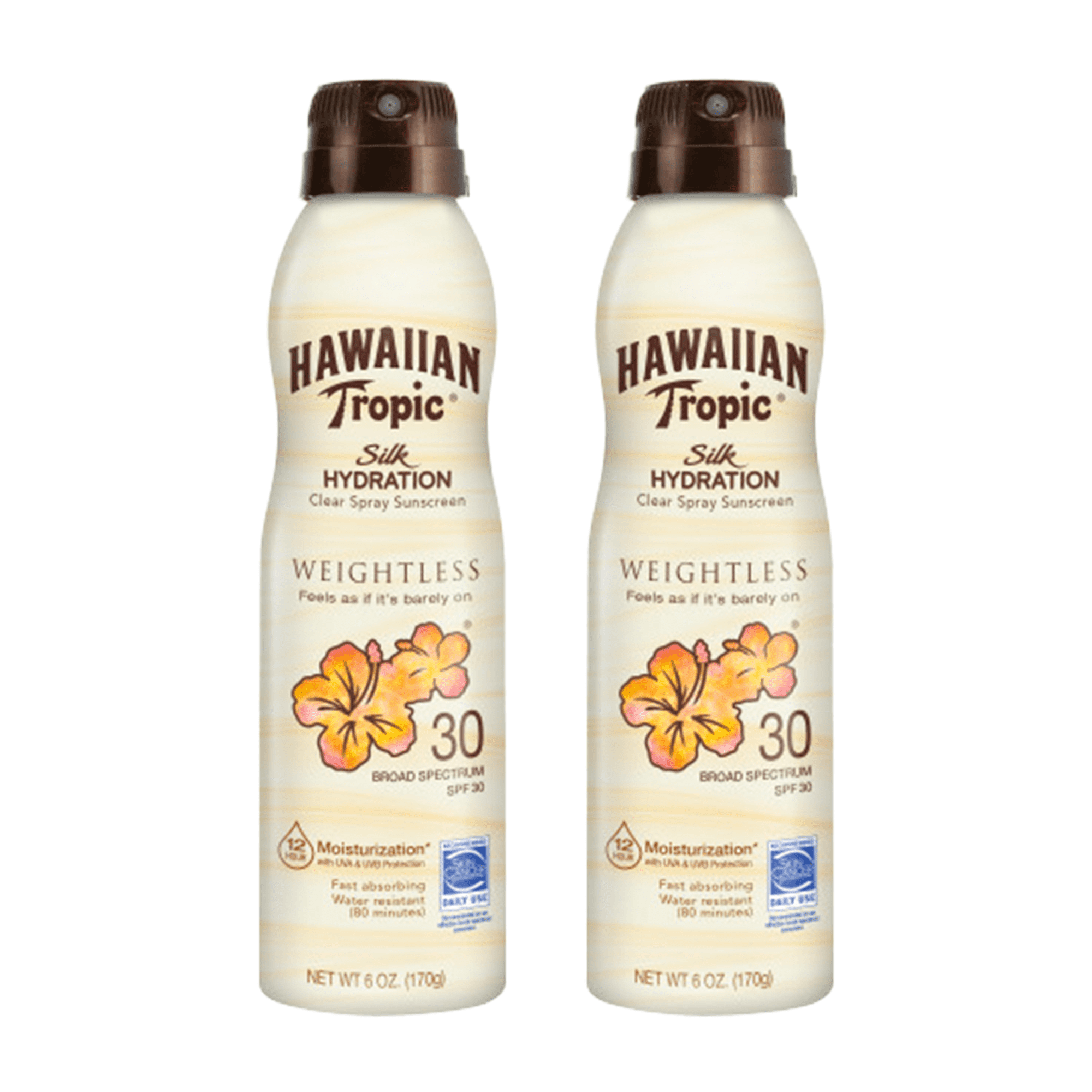 Hawaiian Tropic Silk Hydration Clear Mist Spray Sunscreen SPF 30 6 oz ...