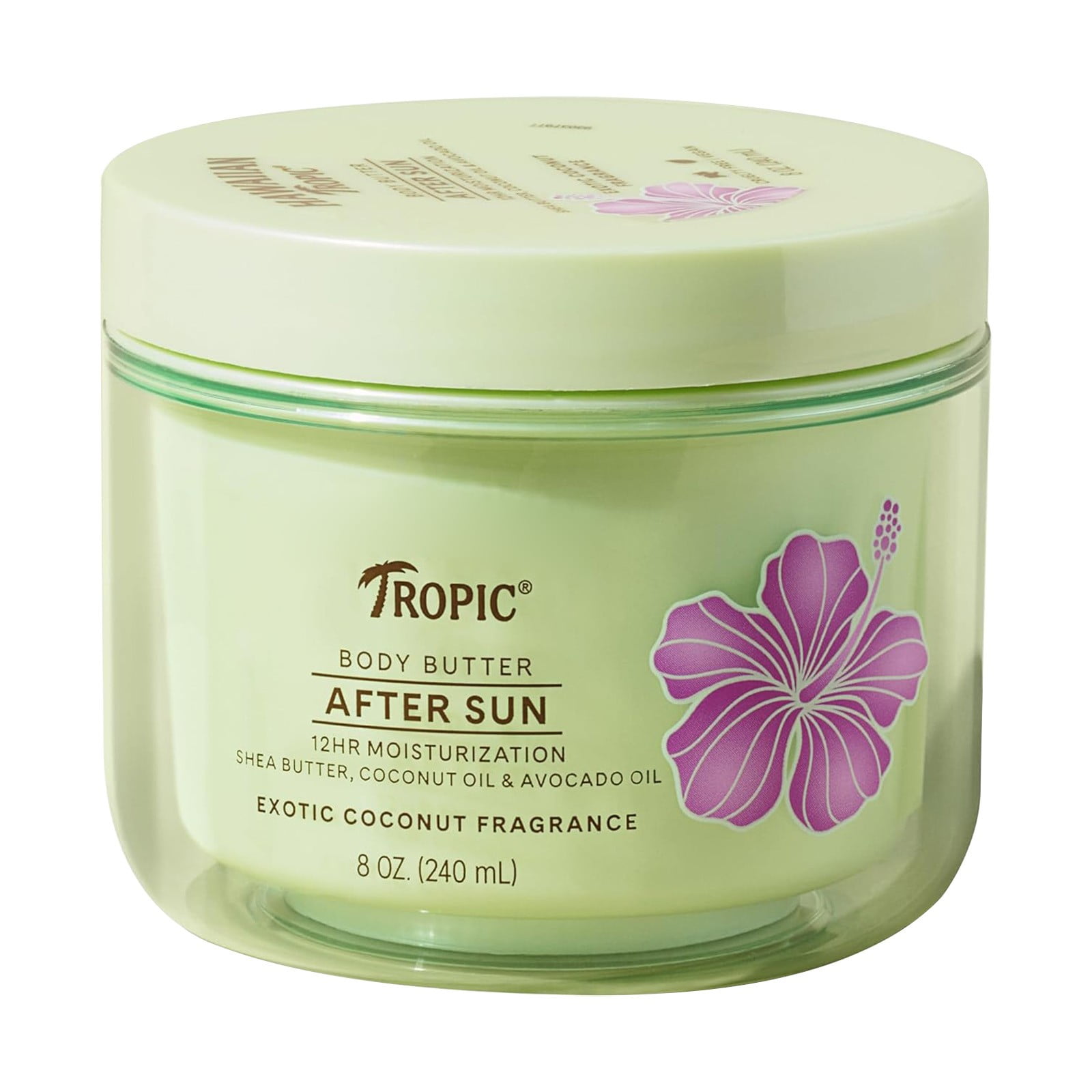 Hawaiian Tropic After Sun Body Butter with Coconut Oil, 8oz | After Sun Lotion, Winter & Beach ...