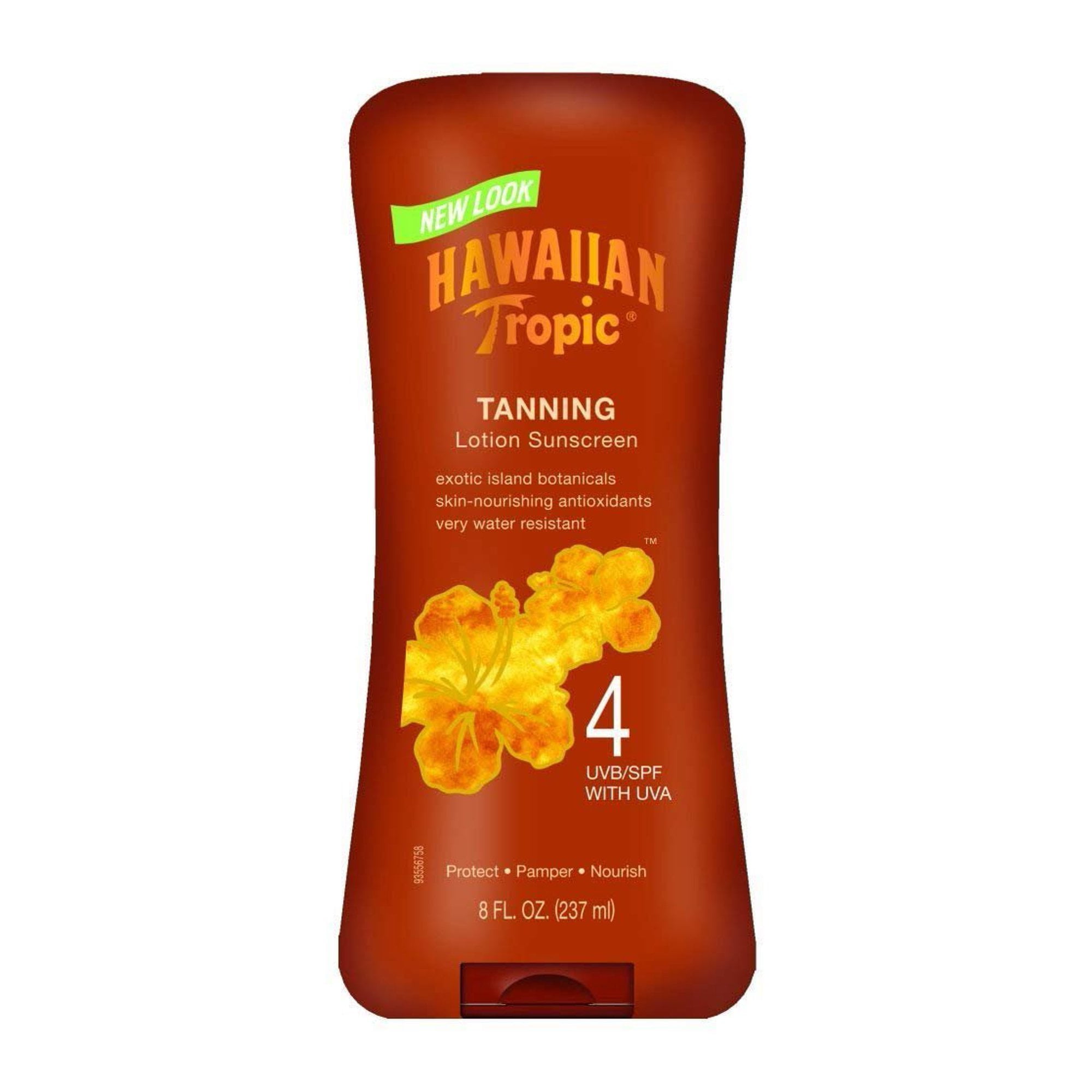Hawaiian Tropic Sunscreen Lotion Protects Skin Pamper Nourishing Spf 4 ...