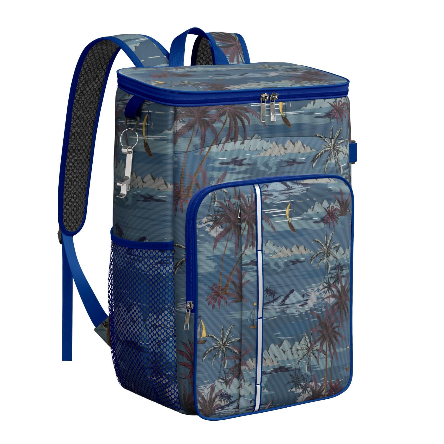 Hawaiian Tropical Island Cooler Backpack - High-Capacity 20L Insulated ...