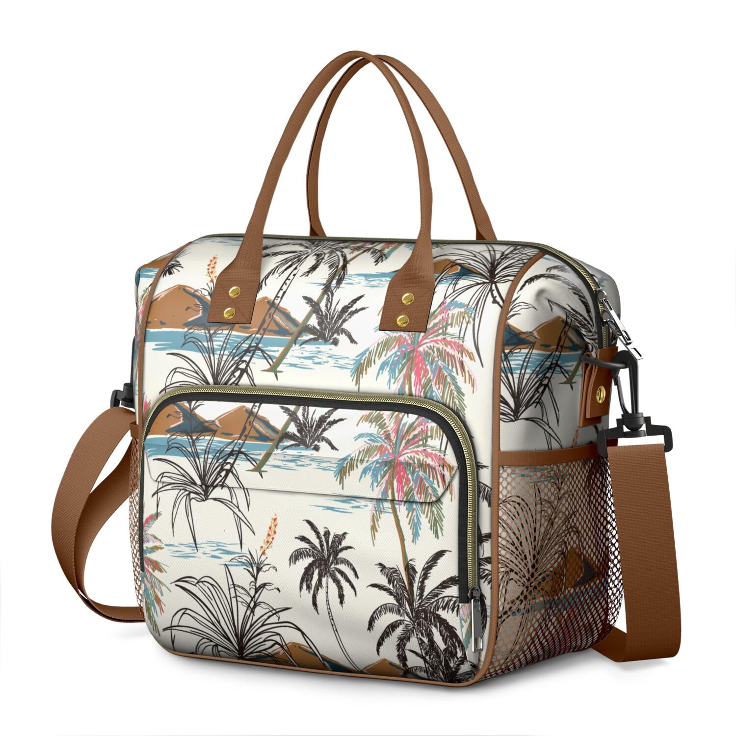 Hawaiian Tropical Island Insulated Lunch Bag – Waterproof Lunch Box ...