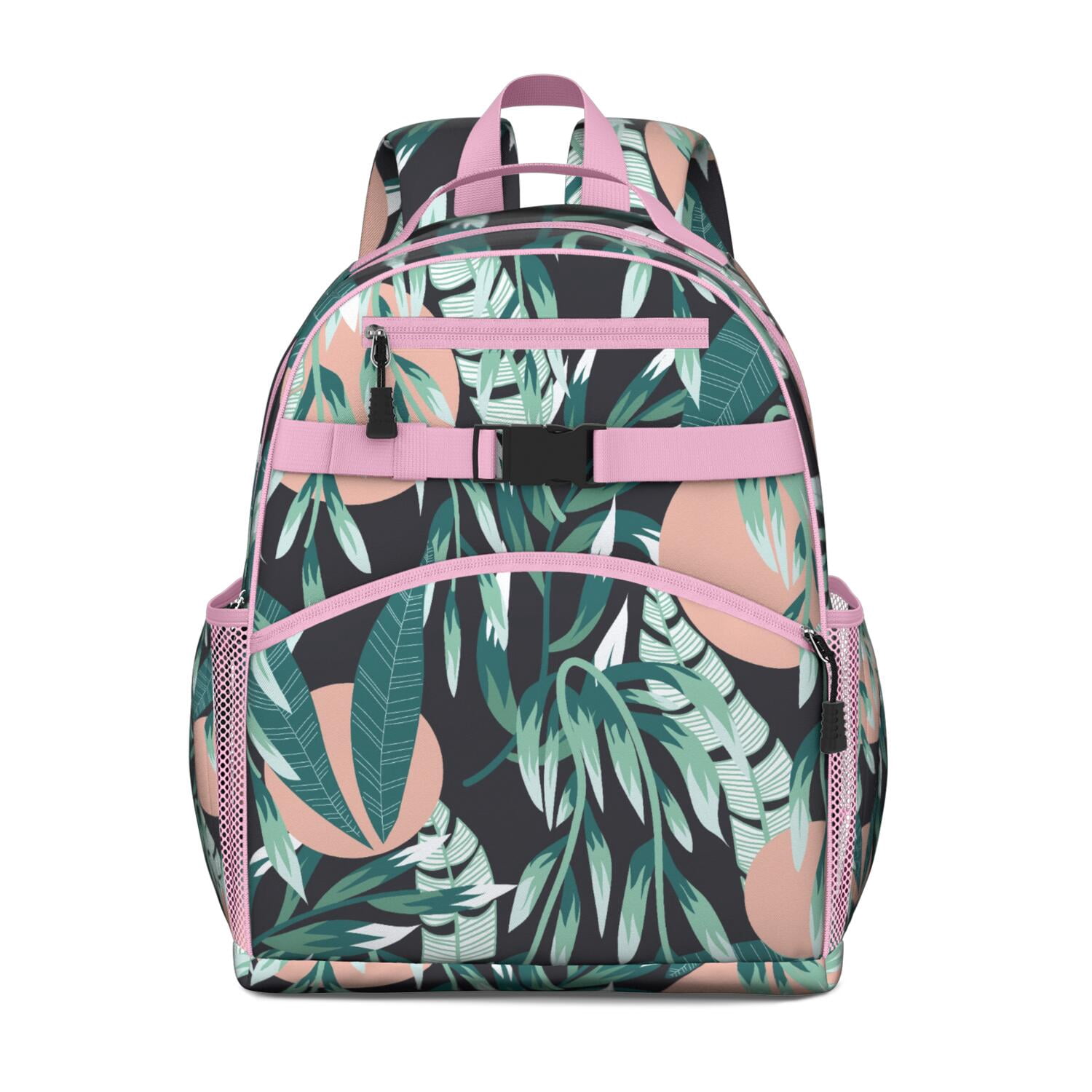 Hawaiian Tropical Leaf Waterproof Backpack - Lightweight Breathable ...
