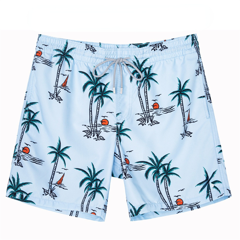 Hawaiian Tropical Plants 3d Print Beach Shorts Men Summer Street Short ...