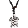 Hawaiian Turtle Pendant Necklace Men Women - Adjustable Rope Surfer ...