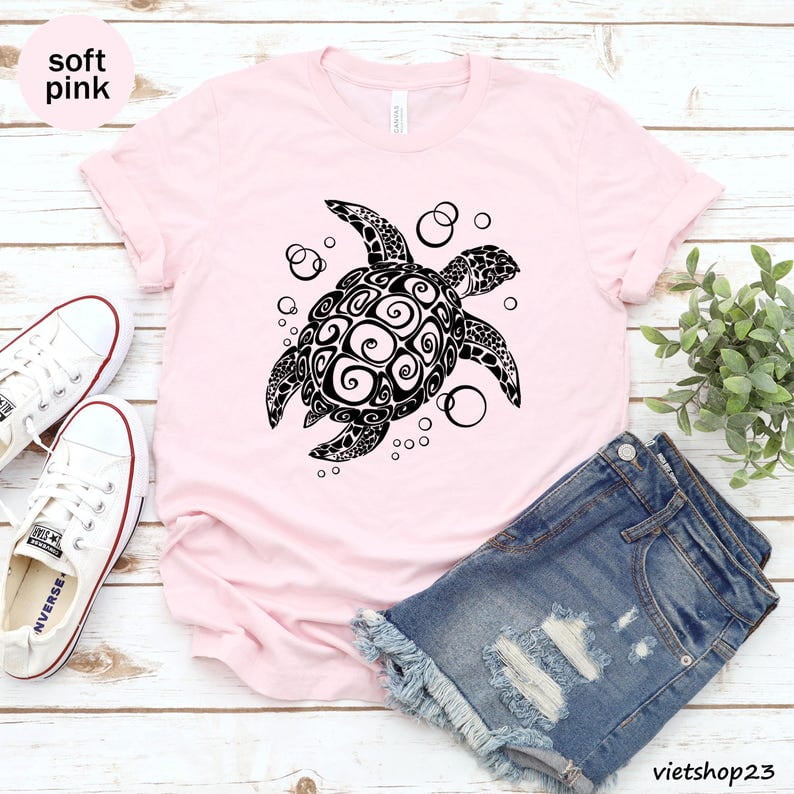 Hawaiian Turtle Tee – Sea Turtle Hawaii Beach Life Gift - Walmart.com