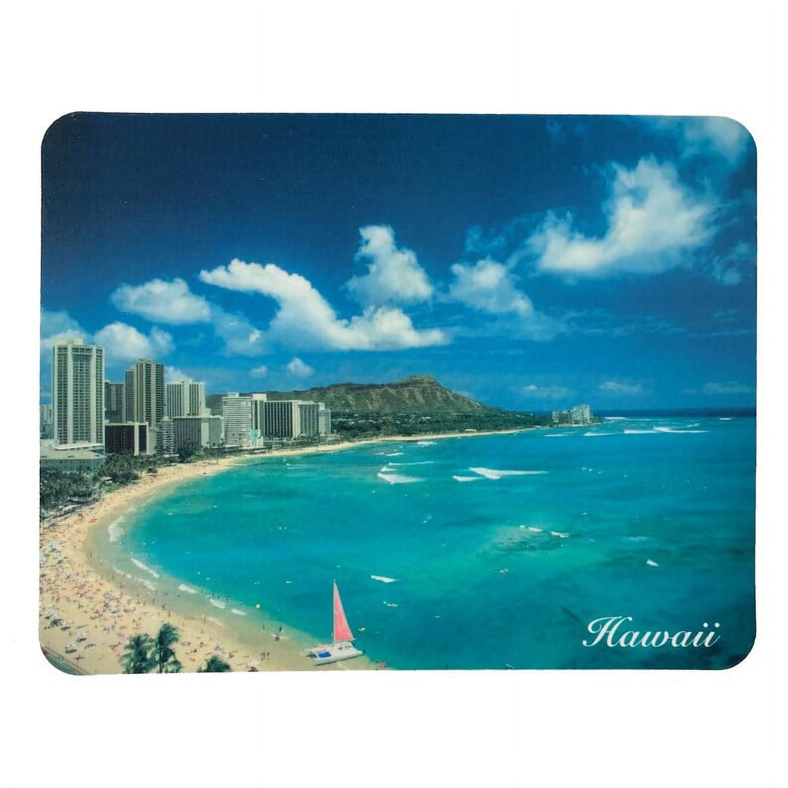 Hawaiian Waikiki Beach Mousepad for Desktop or Laptop Computer from ...
