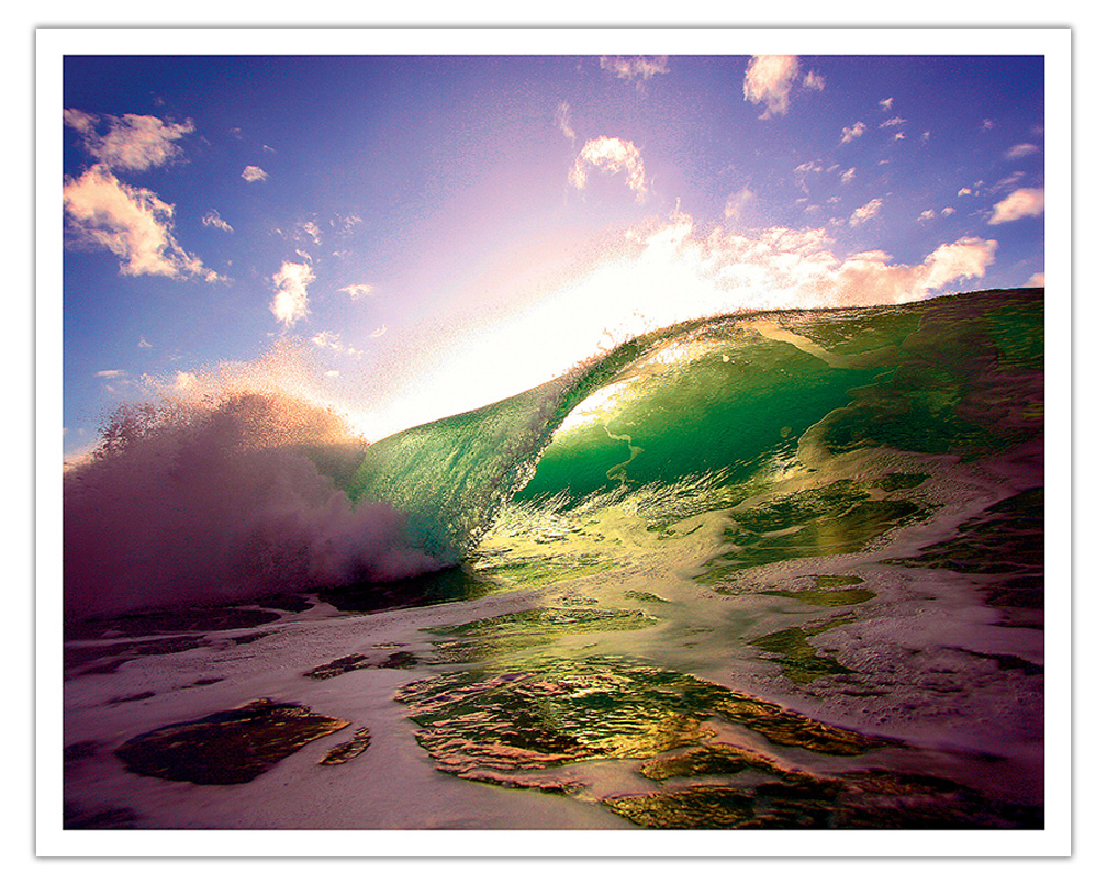 Hawaiian Wave at Sunrise - From an Original Color Photograph by Jeffrey ...