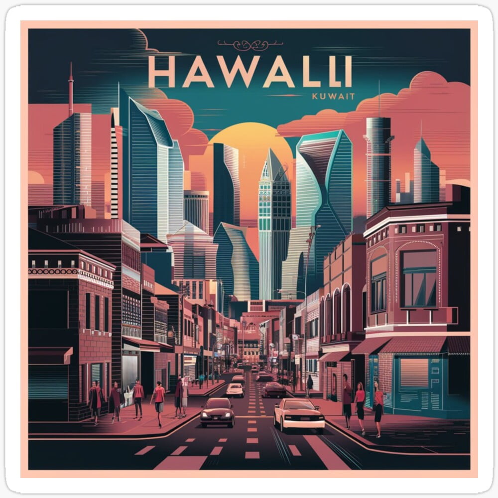 Hawalli,Kuwait Sticker Phone Decal Water Bottle Stickers Car Decals ...