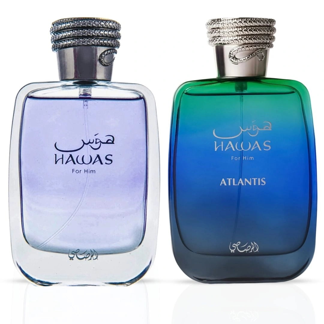 Hawas for Him & Hawas Atlantis Eau de Parfum Sprays 100ml (3.4 oz) by ...