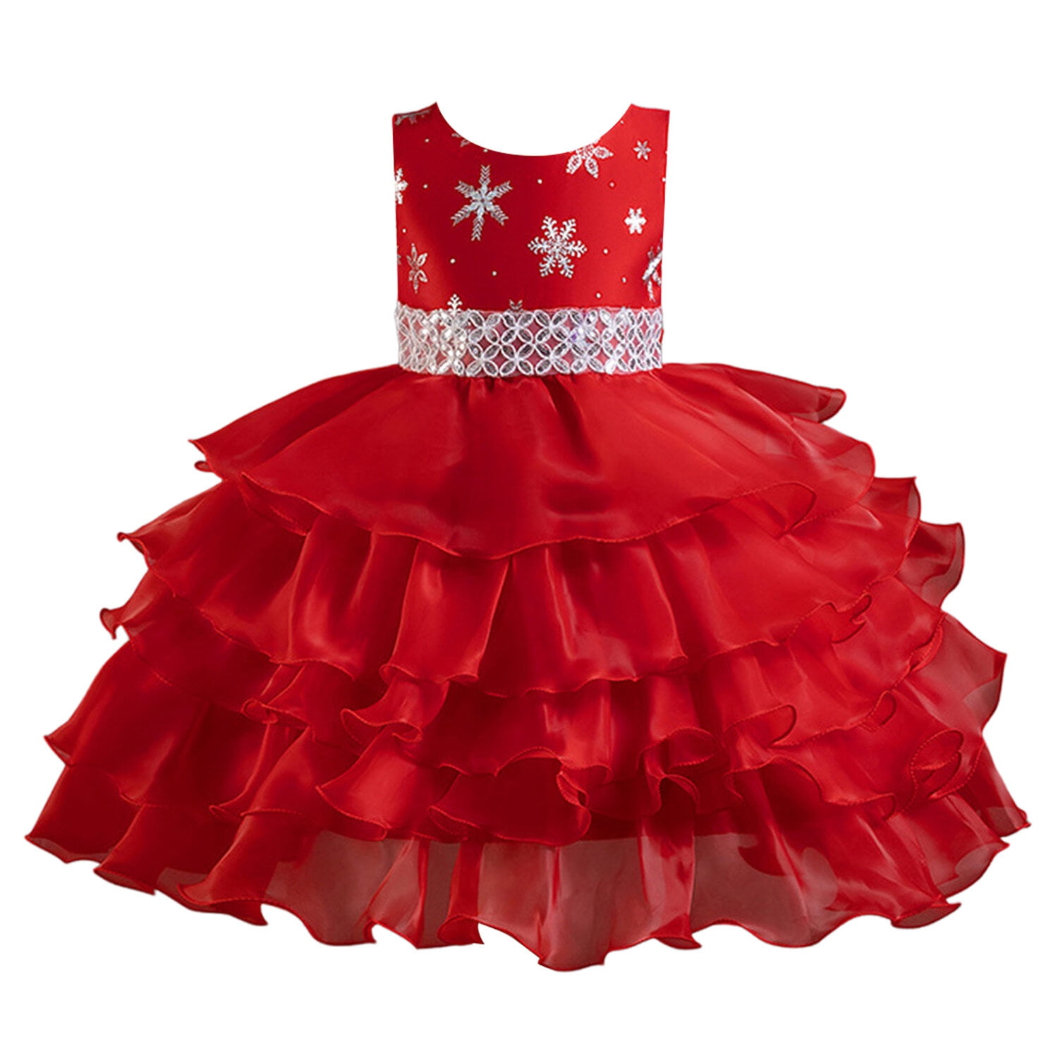 Hawee Girl Dress Kids Ruffles Lace Party Wedding Birthday Dresses ...