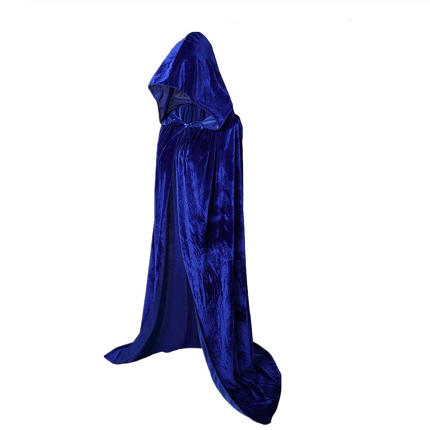 Hawee Unisex Adult Solid Velvet Hooded Cloak Women/Men Classic ...