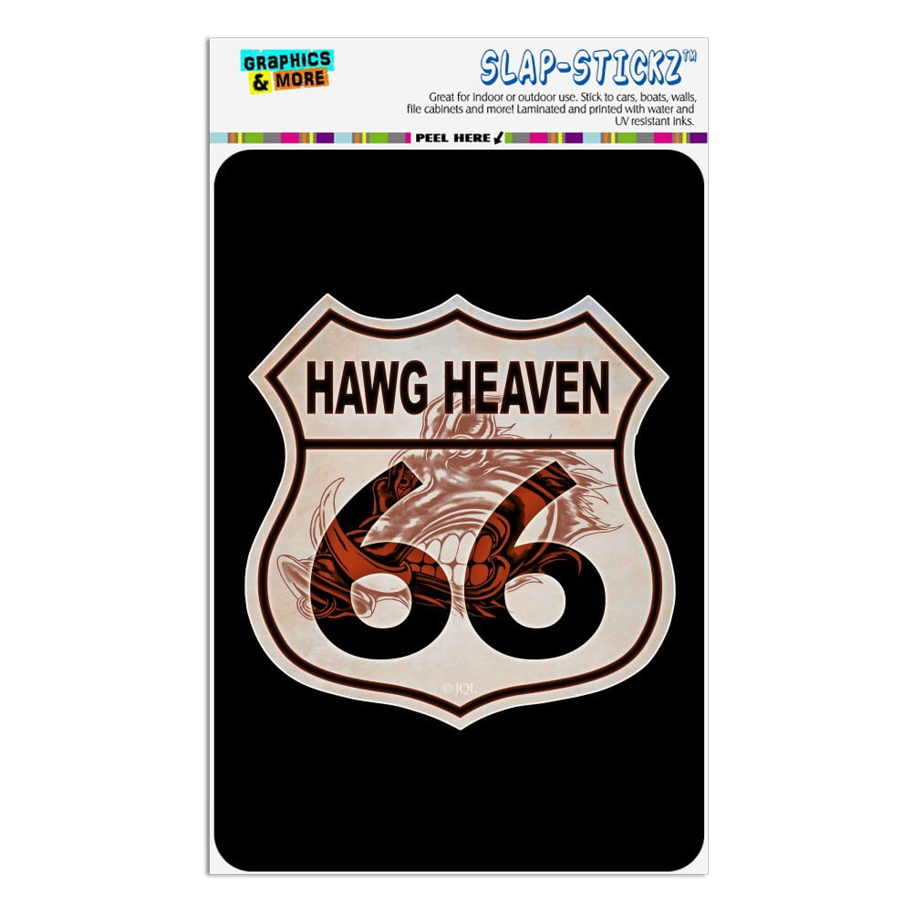 Hawg Heaven Route 66 Highway Hog Biker Motorcycle Home Business Office ...